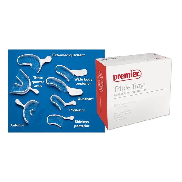 Premier Triple Tray Dual Arch Impression Tray | Class I Dental Supply
