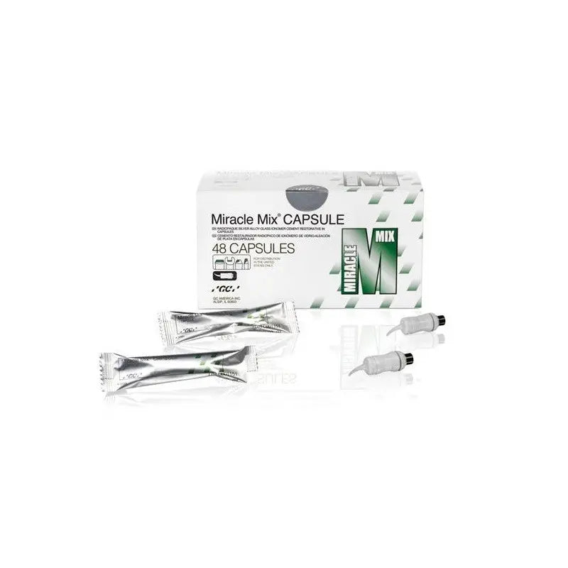 Miracle Mix Caps 48/Box Silver Alloy Glass Ionomer Cement Restorative ...