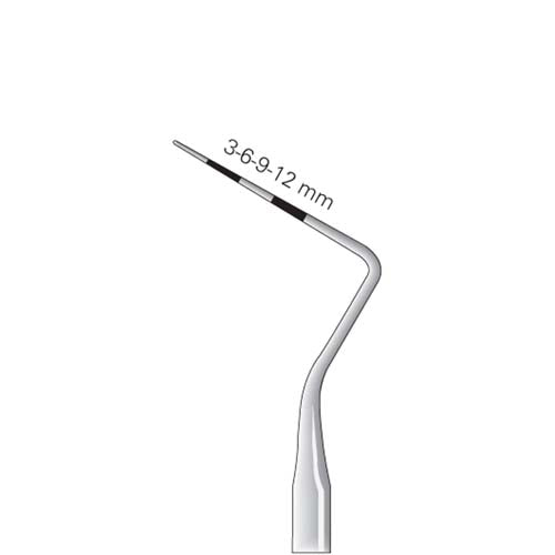 Perio Probe CP12 , Color Coded , Single End , JJ | Class I Dental Supply